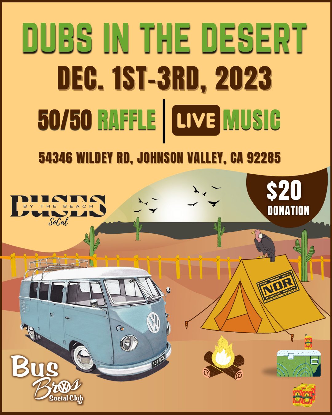 Dubs In The Desert 2023 | The Bus Bros | Upcoming Events